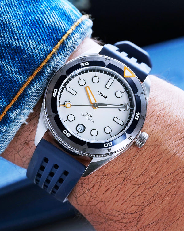DUAL - NAVYSILVER – UBIQ Watches