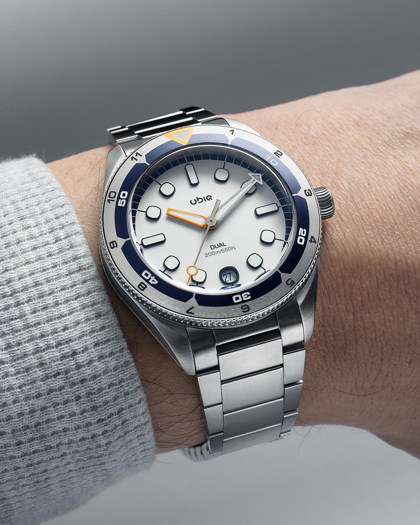 DUAL - NAVYSILVER – UBIQ Watches