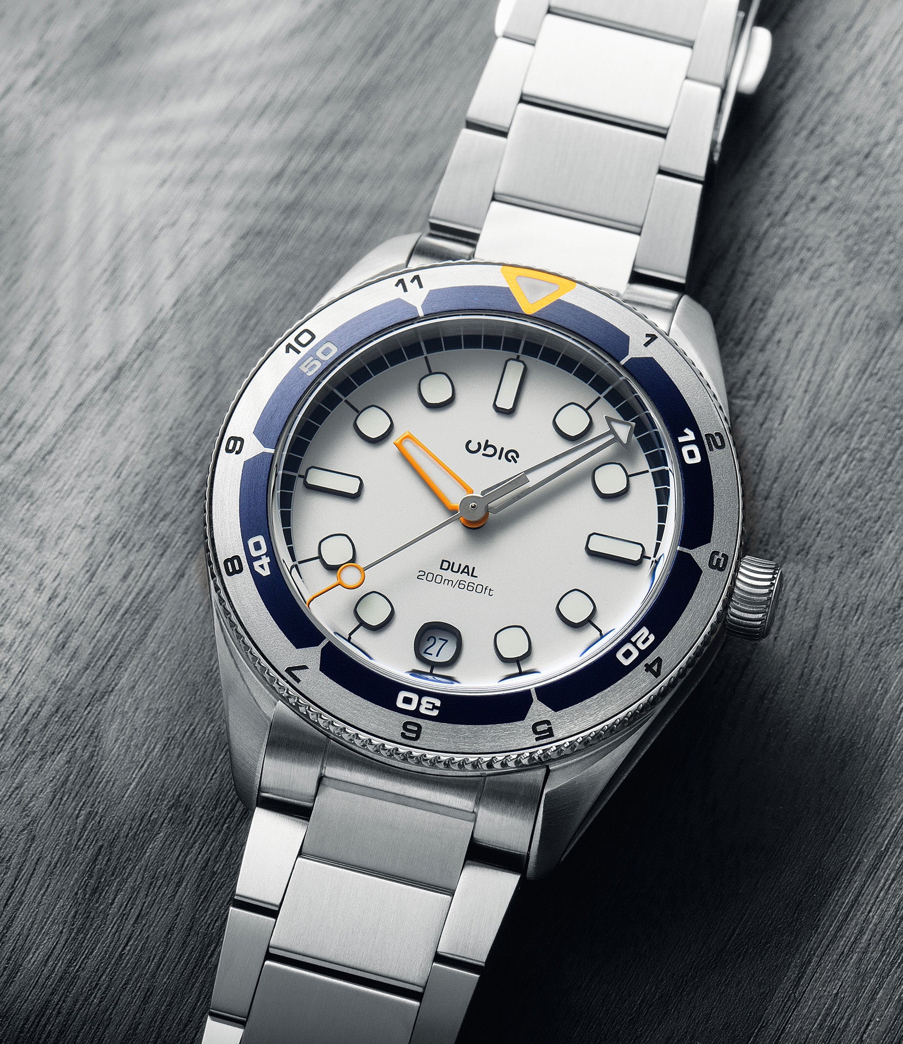 DUAL - NAVYSILVER – UBIQ Watches