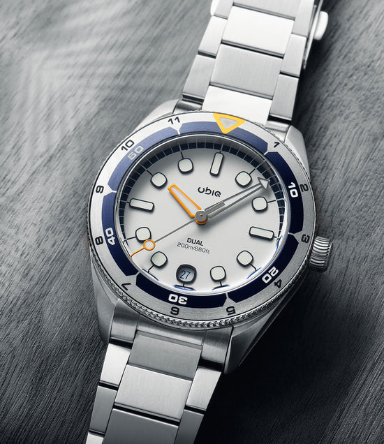 DUAL - NAVYSILVER – UBIQ Watches